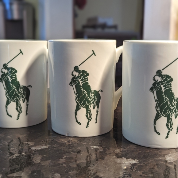 Polo Ralph Lauren | Dining | Set Of 3 Polo Ralph Lauren College Green ...